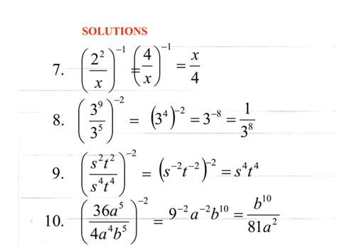 Laws Of Exponents PPT