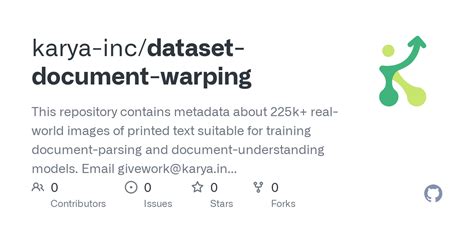 github karya inc dataset document warping this repository contains