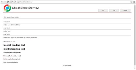 Formatting Cheat Sheet In Fitnesse Software Testing Class