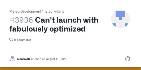 Can T Launch With Fabulously Optimized Issue MeteorDevelopment Meteor Client GitHub