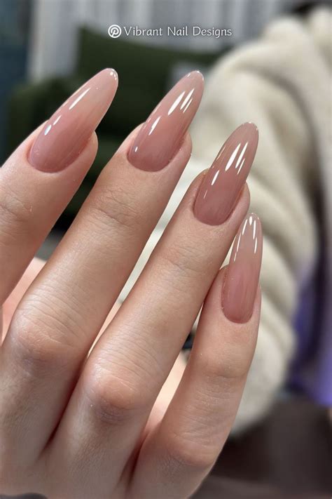 Valentines Day Nails Design Ideas Classy Nude Nails Almond Simple
