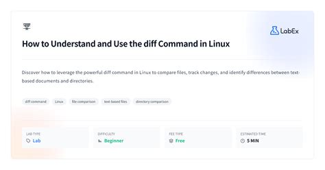 How To Understand And Use The Diff Command In Linux Labex