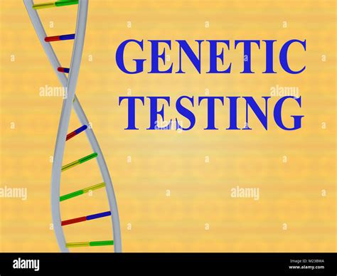 3d Illustration Of Genetic Testing Script With Dna Double Helix