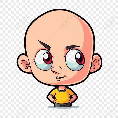 만화 대머리 만화 남자 만화 만화 소년 캐릭터 벡터 상표 노골적인 Png 일러스트 무료 다운로드 Lovepik