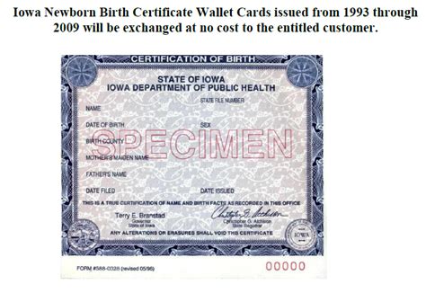 New Birth Certificates Needed For Thousands Of Iowans Audubon