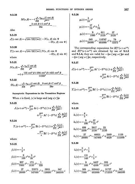 Handbook Of Mathematical Functions With Formulas Graphs And Mathematical Tables Page 367