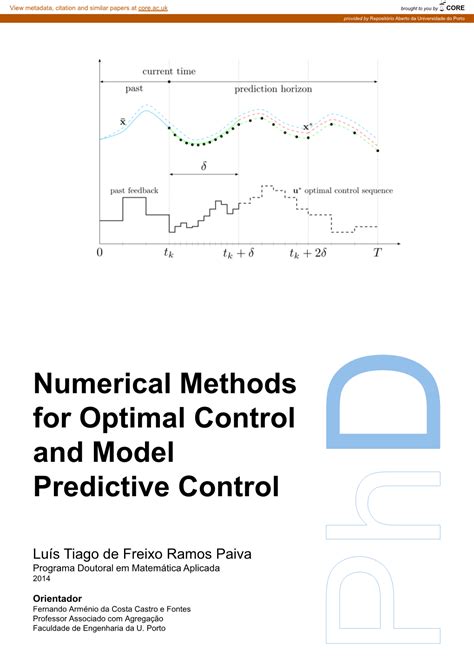 numerical methods for optimal control and model predictive control