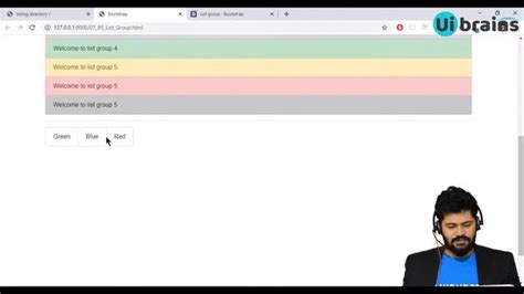 08 List Groups In Bootstrap Bootstrap Tutorial For Beginners Ui