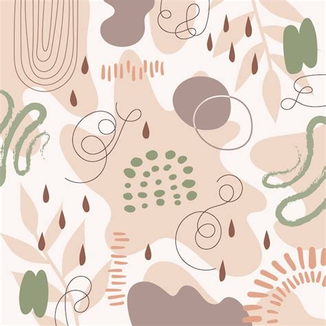 Free Vector Abstract Soft Earth Tones Pattern Design
