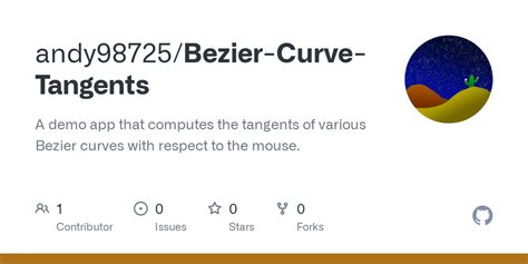 github andy98725 bezier curve tangents a demo app that computes the tangents of various