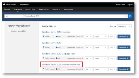 Installare Server Core App Compatibility Features On Demand FOD In Windows Server 2019 Core