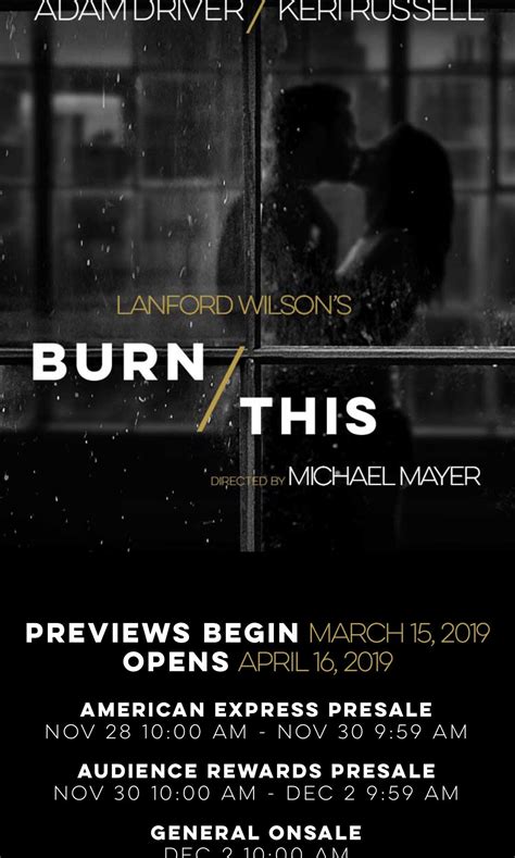 Adam Driver And Keri Russell Heading For Broadway With Burn This