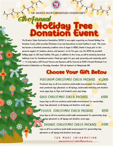 Gsca Annual Tree Donation Event Greater Salem Contractors Association