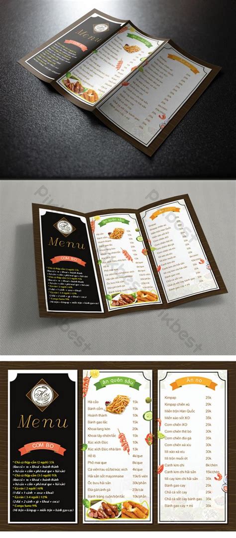 Combo Menu Of Delicious Food Cdr Free Download Pikbest