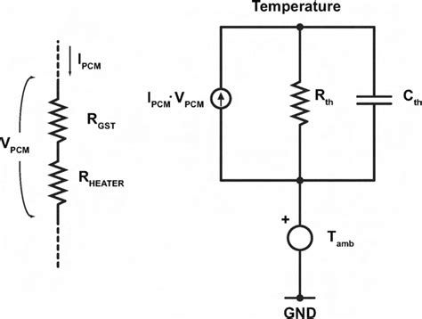 Complete Equivalent Circuit Forthe PCM Cell Including The Auxiliary Download Scientific Diagram