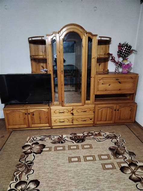 Секция от дърво уникат Секция етажерка Мебели за дома и офиса