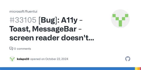 Bug A11y Toast Messagebar Screen Reader Doesnt Narrate High Intent Toast Immediately
