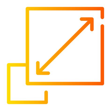 Scalability Generic Gradient Icon