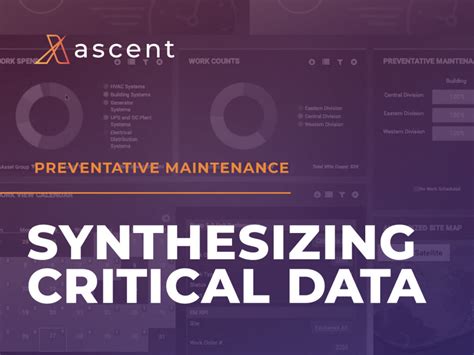 Preventative Maintenance Synthesizing Critical Data