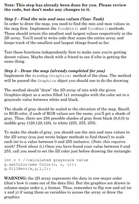Solved Class MapDataDrawer A Class For Maintaining A D Chegg