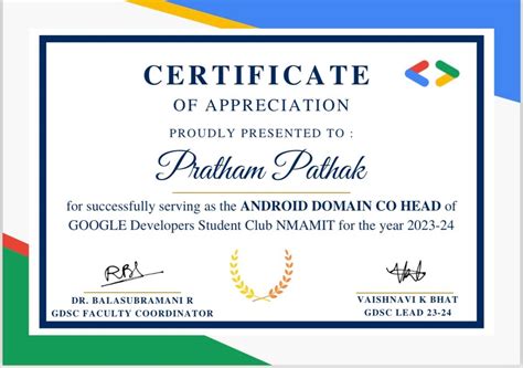 Pratham Pathak On Linkedin Gdsc Androiddevelopment Achievement