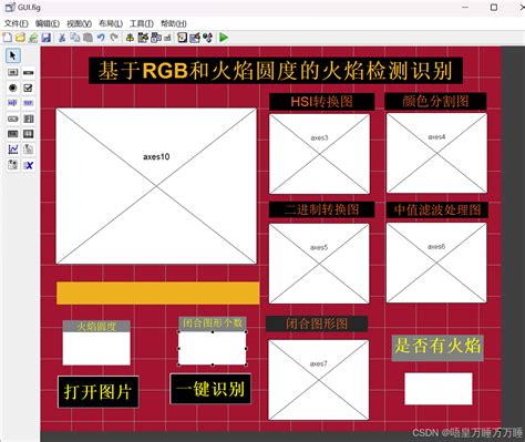 基于rgb的火焰检测识别系统（matlab）matlab 火焰 Csdn博客
