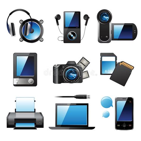 Electronic Devices Stock Vector Illustration Of Contemporary 22552221