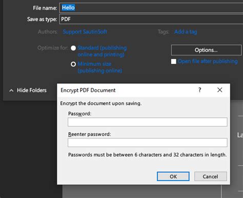 C Ms Office Interop Docx To Pdf With A Password Stack Overflow
