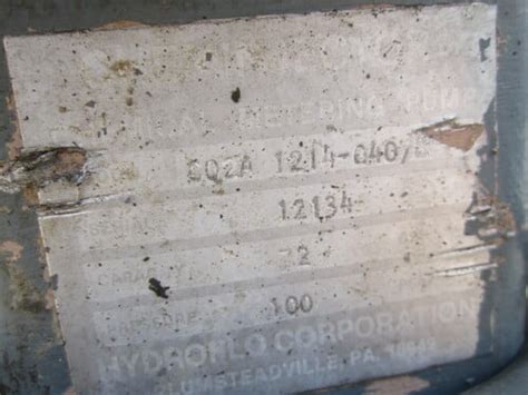 Chemineer C A Chemical Metering Pump Gph Psi Hp V Rpm