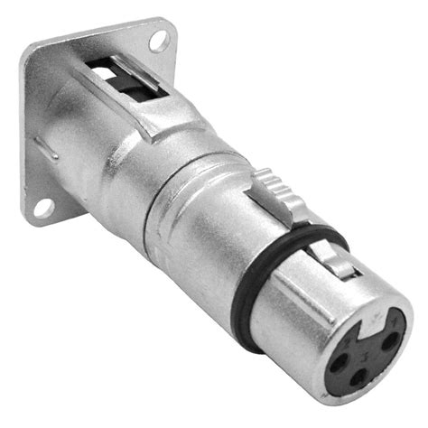 Xlr Male To Female Pass Through Panel Mount Connector Seismic Audio