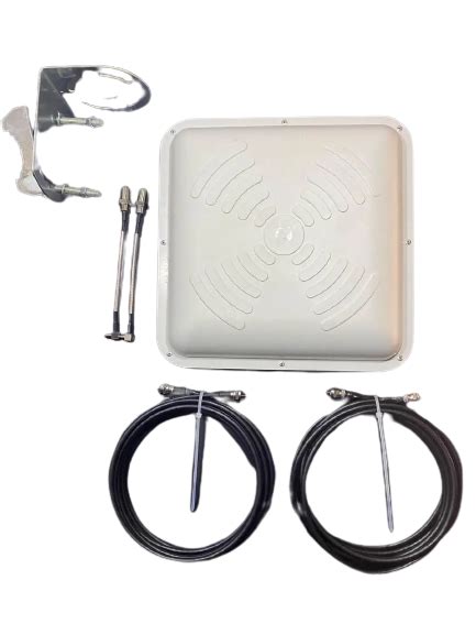 ᐉ Антена панельна Energy Mimo 2х15 дБм з кабелем Rg6 по 10 м та перехідниками Ts9 Crc9 для