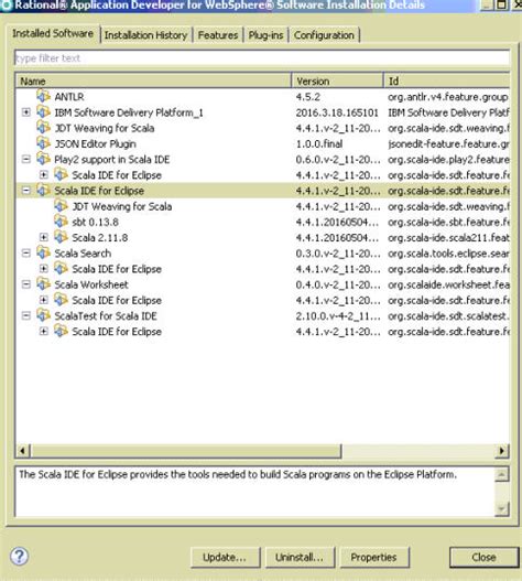 Eclipse IBM RAD 9 5 Cannot Start After Scala IDE Plugin Installed