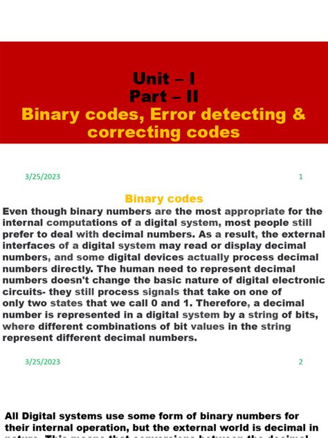 Binary Code And Error Detection Pdf Subtraction Binary Coded Decimal