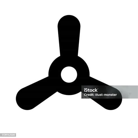 프로펠러 실루엣 아이콘입니다 환기 팬 아이콘입니다 벡터 Turbojet Engine에 대한 스톡 벡터 아트 및 기타 이미지