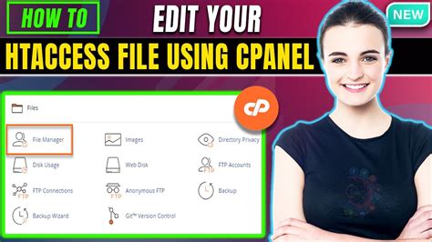 How To Edit Your Htaccess File Using Cpanel 2025 Edit Htaccess Via Ftp File Manager Youtube