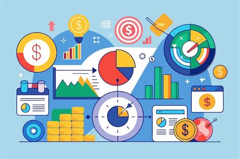 Visual Representation Shows Different Elements Of A Financial