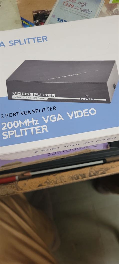 Meshiv Meshiv 2 Port Vga Splitter Sharing Switch Box 200 Mhz