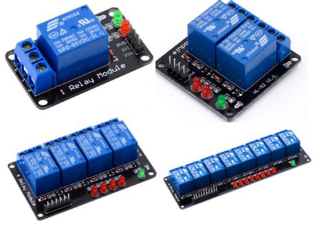 5V Relay Module With Light Coupling 1 2 4 6 8 Channel Luminous Power RGRJ AIIoT TECHNOLOGIES