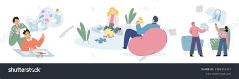 Psychoanalysis Vector Illustration Psychological Analysis Delves Stock