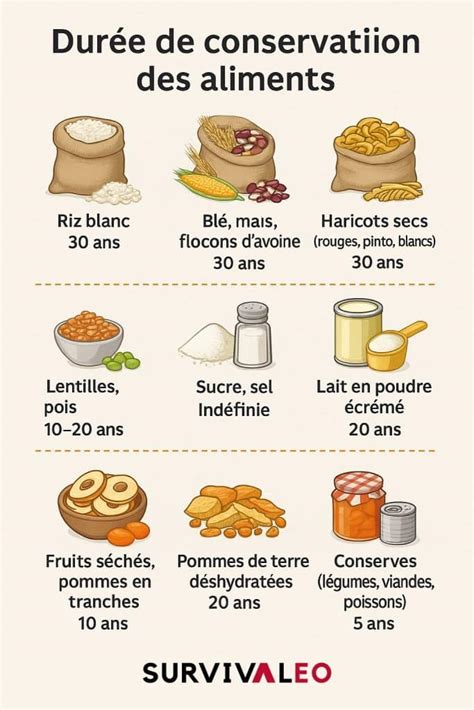 Aliments Longue Conservation La Liste Complète à Connaître
