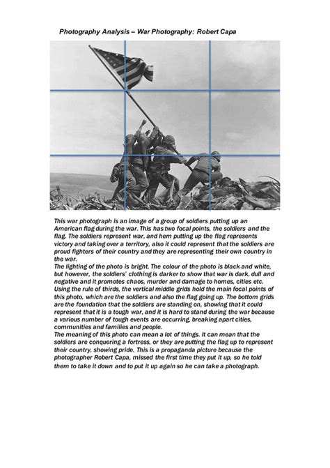 Photography Analysis Final Pdf