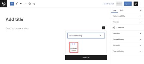 Advanced Heading Block Radius Blocks Documentation
