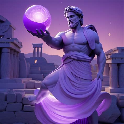 Greek God With Purple Ball In Ancient Greece Stable Diffusion Online