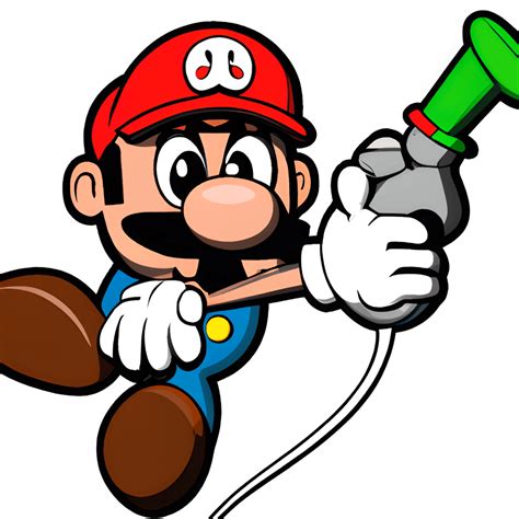 Mario Bros With Gun Cartoon · Creative Fabrica