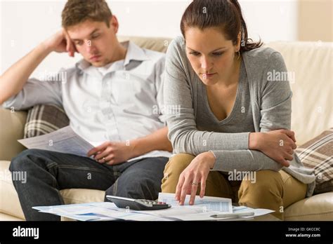 Woman Female Calculator Stock Photo Alamy