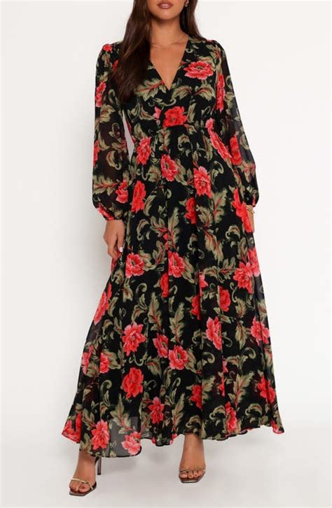 Black Floral Dresses For Women