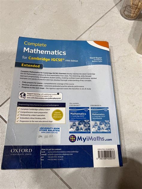 Complete Mathematics For Cambridge Igcse Fifth Edition Extended Hobbies And Toys Books