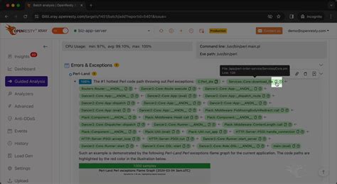 How To Trace Exceptions Inside Perl Applications Using Openresty Xray Openresty Official Blog