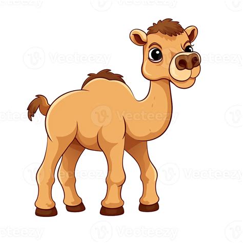 Camel Natural With A Kawaii Face Cute Cartoon Ai Generate 27249123 Png