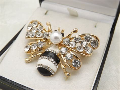 A Wonderful Very Large Bumble Bee Costume Jewelry Brooch In Etsy